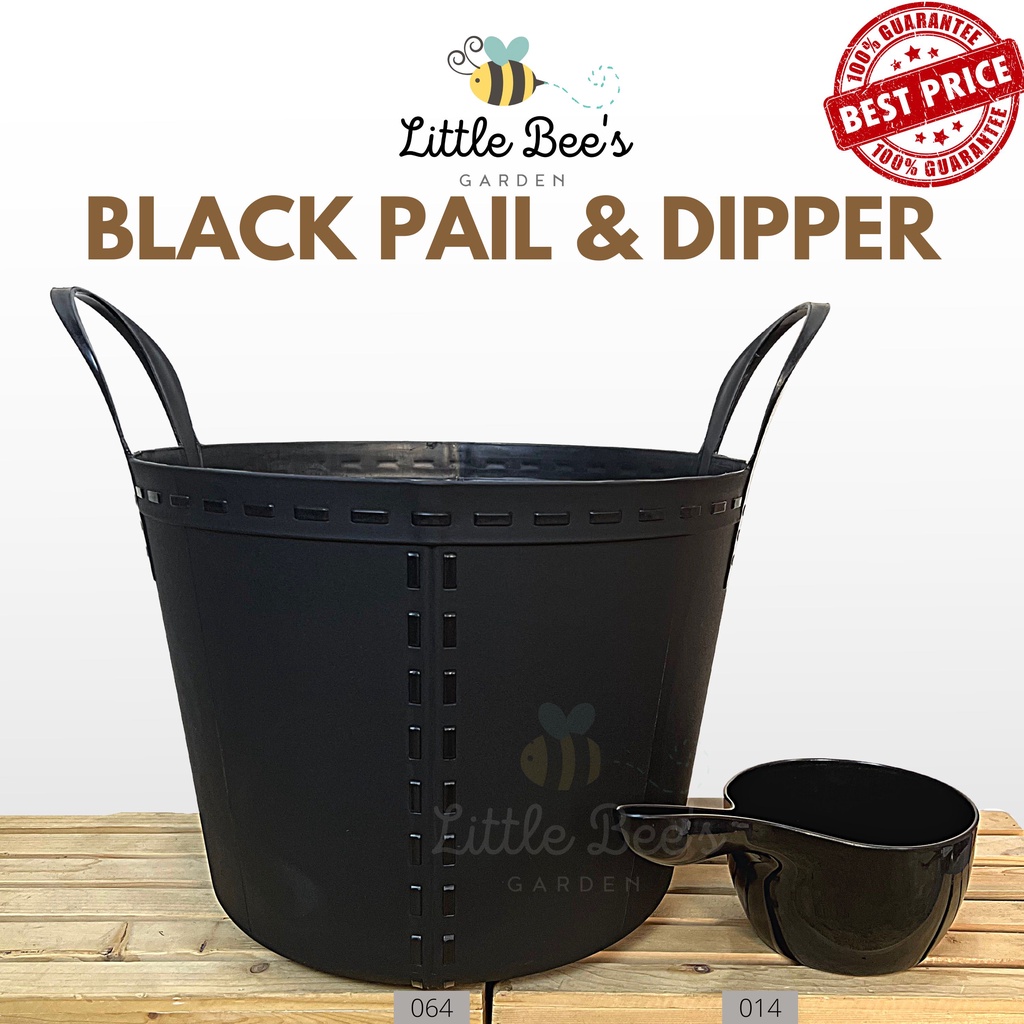 Minimalist BLACK Classy Pail | Dipper | Timba | Tabo | Multipurpose ...