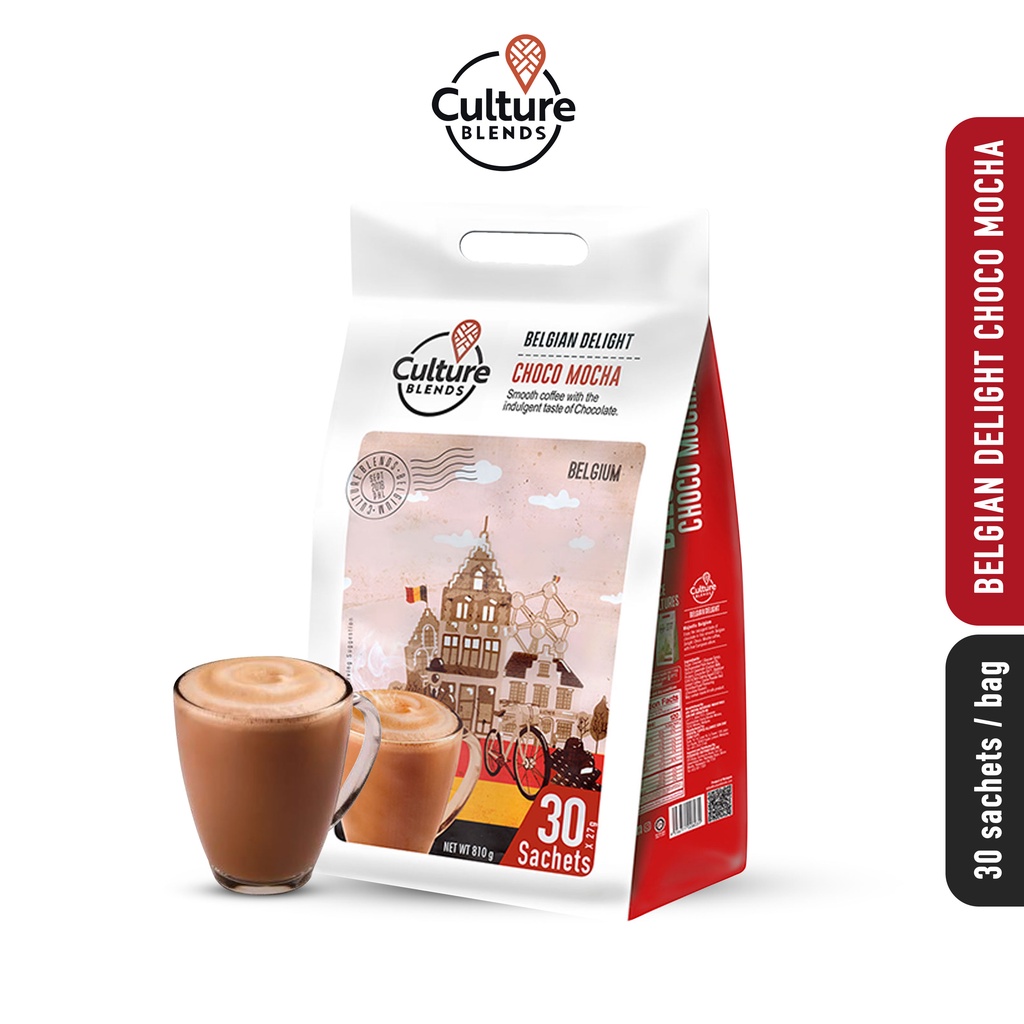 CULTURE BLENDS Belgian Delight Choco Mocha Coffee 27g x 30 sachets ...