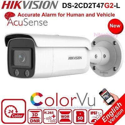 Hikvision DS-2CD2047G2-L | 4 MP ColorVu Fixed Bullet Network Camera | Shopee Philippines