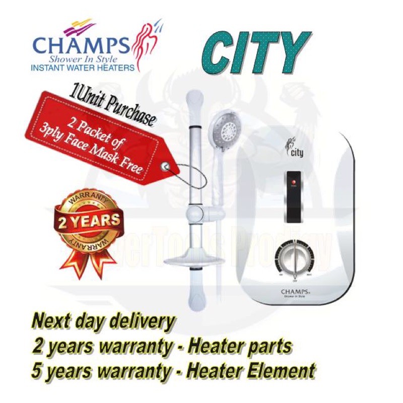 Champs City Instant Water Heater / No Installation Provided / Comes ...