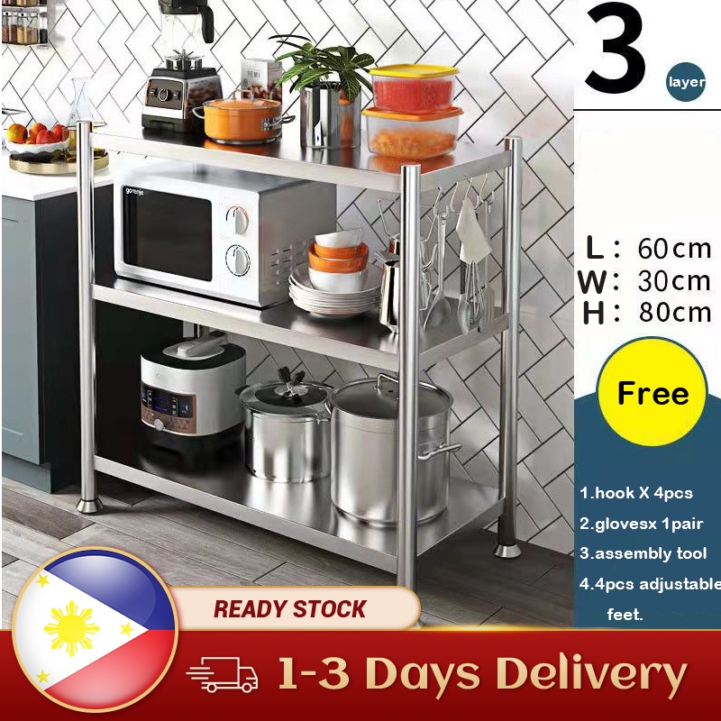 Kitchen Organizer Storage Stove Rack Thickened 304 stainless steel ...