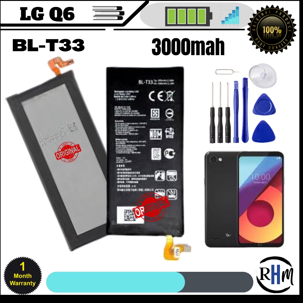 LG BL-T33 Battery Model For LG Q6, Original High Quality Li-ion Battery ...