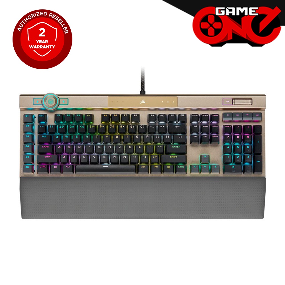 Corsair K100 RGB Optical Mechanical Gaming Keyboard [Midnight Gold ...