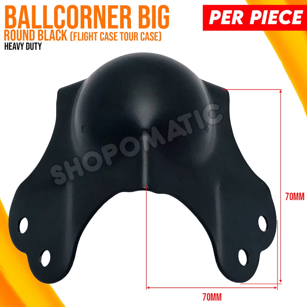 FLIGHT CASE BALL CORNER (BLACK) | Shopee Philippines