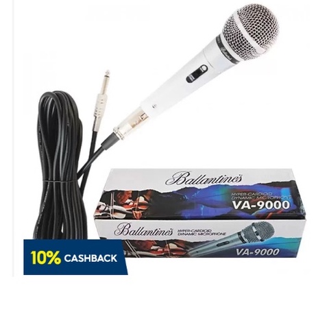 Ballantines VA-9000 Professional Wired Dynamic Microphone | Shopee Philippines