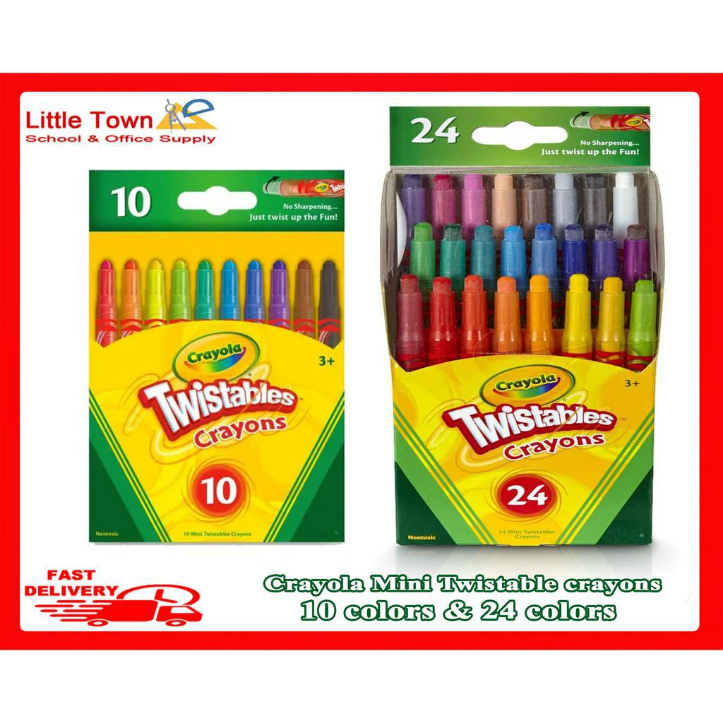 Crayola Mini Twistables Crayons 10colors / 24colors | Shopee Philippines