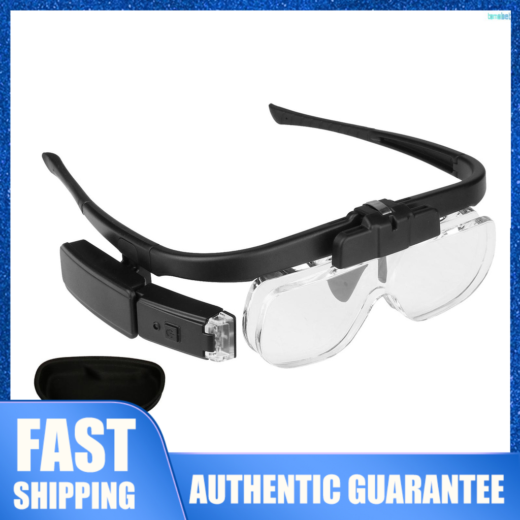 KKmoon 4.5X Magnifying Headset with LED Light Magnifying Glass Head ...