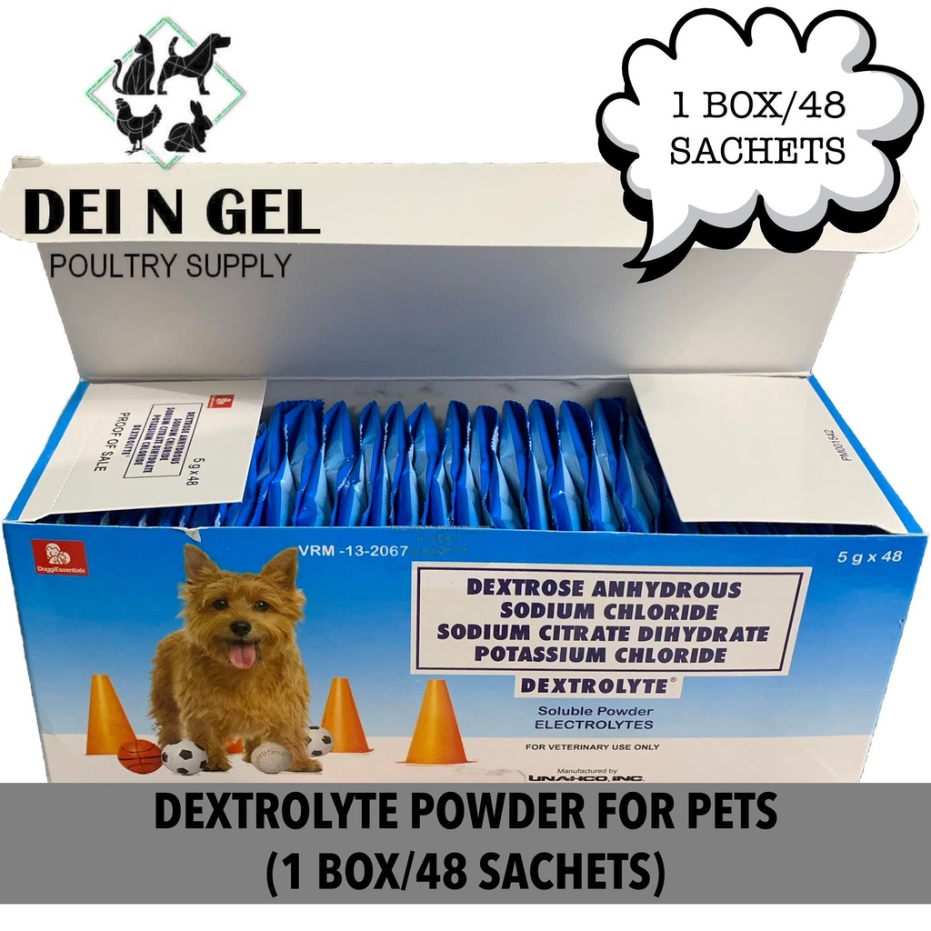 DEXTROLYTE DEXTROSE FOR PETS 5G (1 BOX/48 SACHETS) | Shopee Philippines