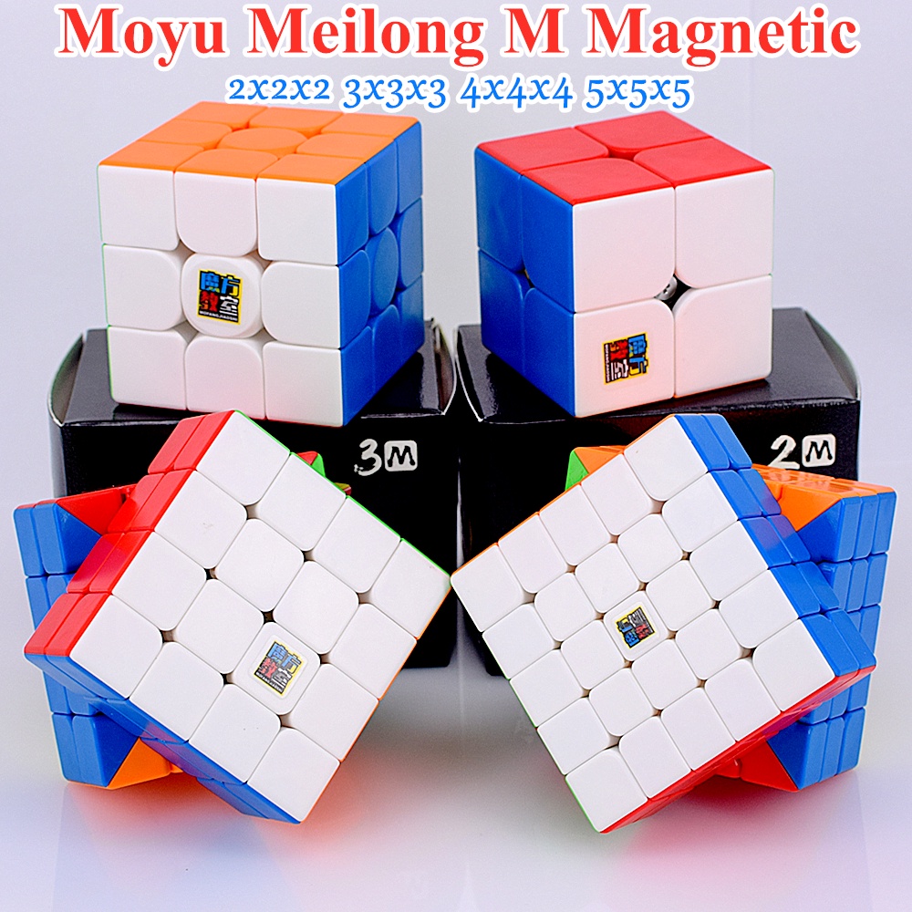 Rubiks Cube Moyu Meilong Magnetic 3M Rubik Cube2M 4M 5M 2x2 3x3 4x4 5x5 ...