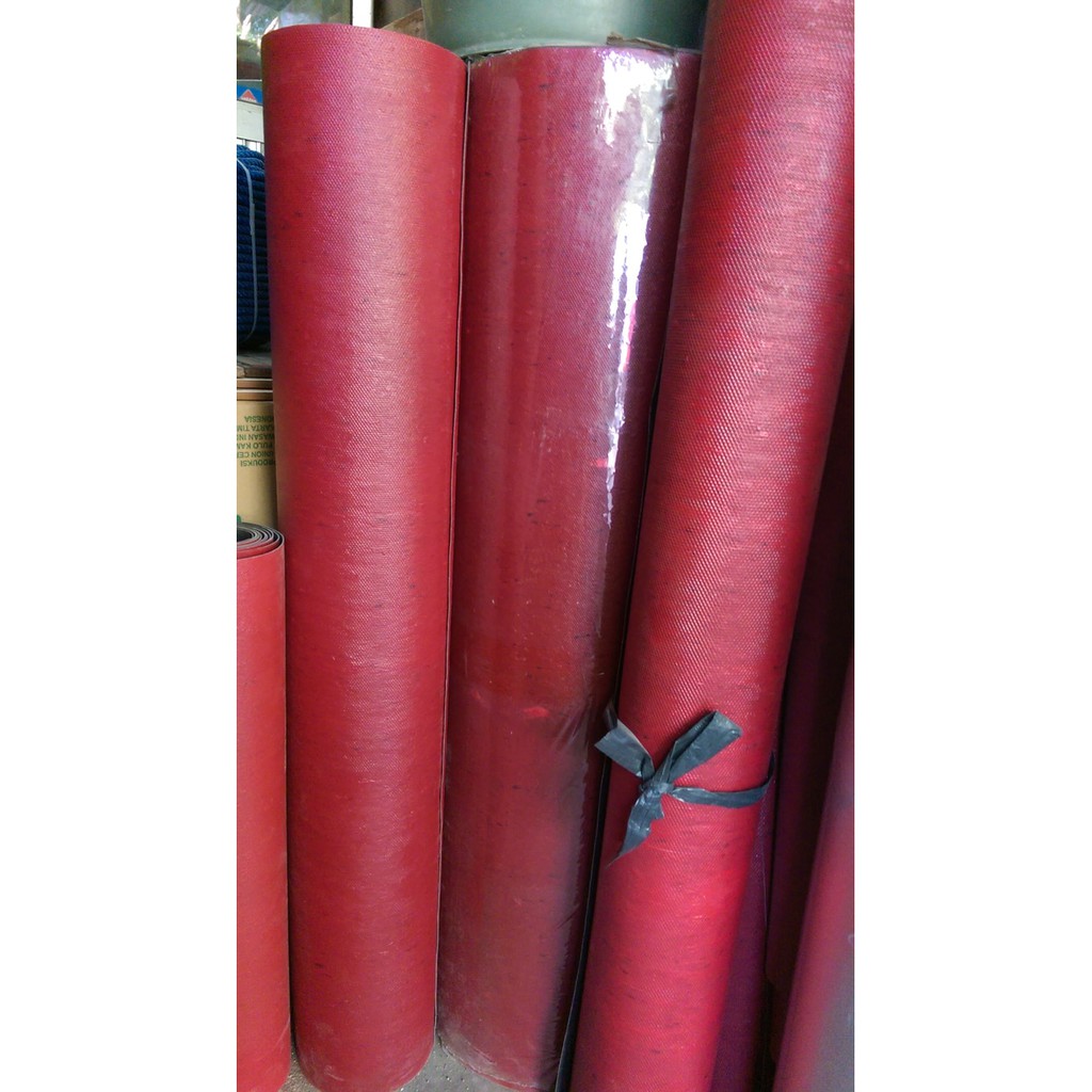 MERAH 110 CM HEIGHT WATER GUTTER CARPET (1 METER) RED BLACK METER ...