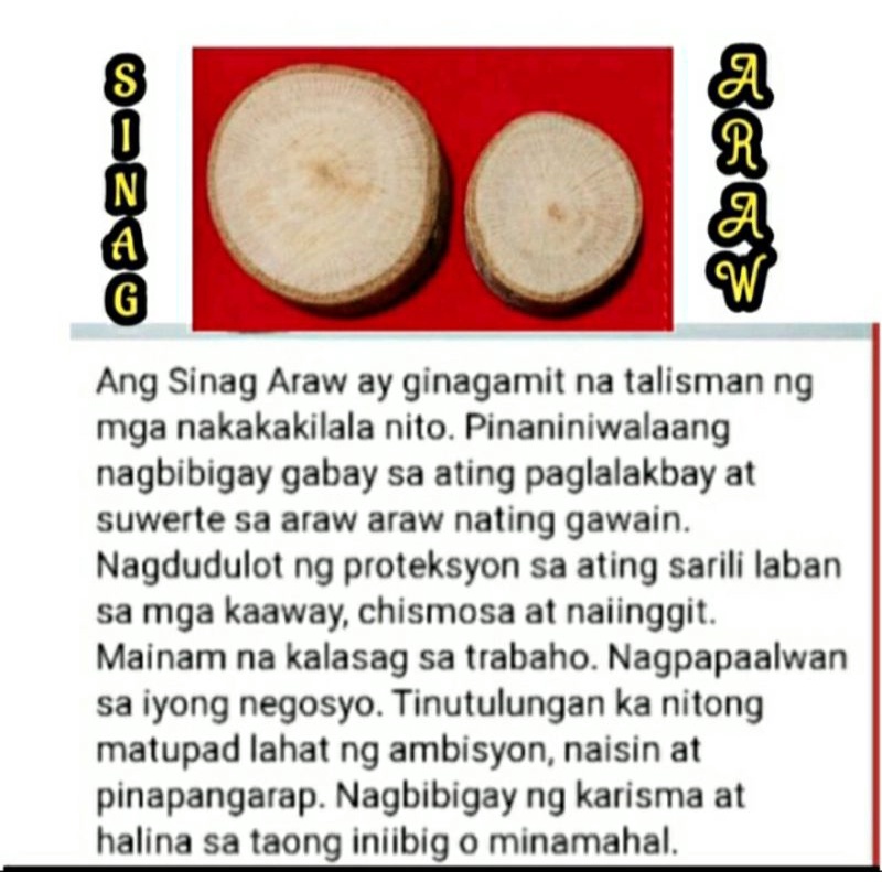 Sinag Araw pampaswerte sa araw-araw, pera, negosyo, kabuhayan | Shopee ...