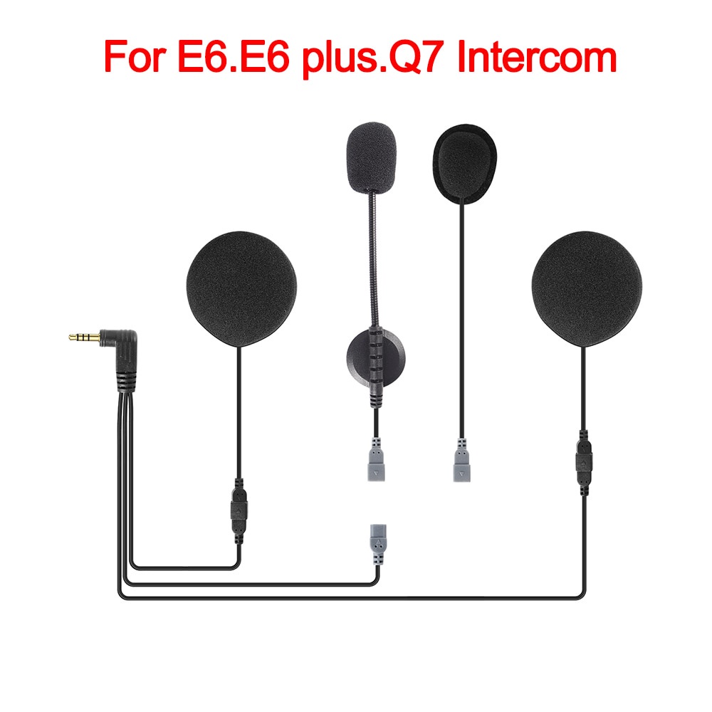 EJEAS E6 Motorcycle Helmet Intercom Headset Microphone Accessories For ...