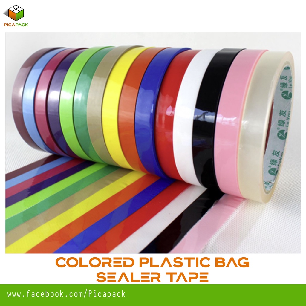 1 Roll Colored Sealer tape Sealing Plastic Bag Tapes for packaging Seal ...