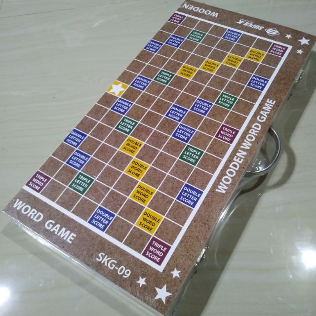 Scrabble Board Game wood Set | Shopee Philippines
