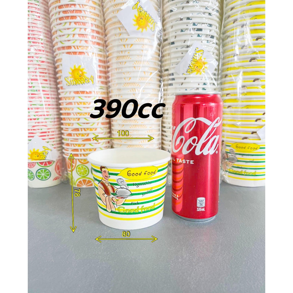 50pcs paper bowl PRINTED Environmentally friendly food grade/Disposable ...