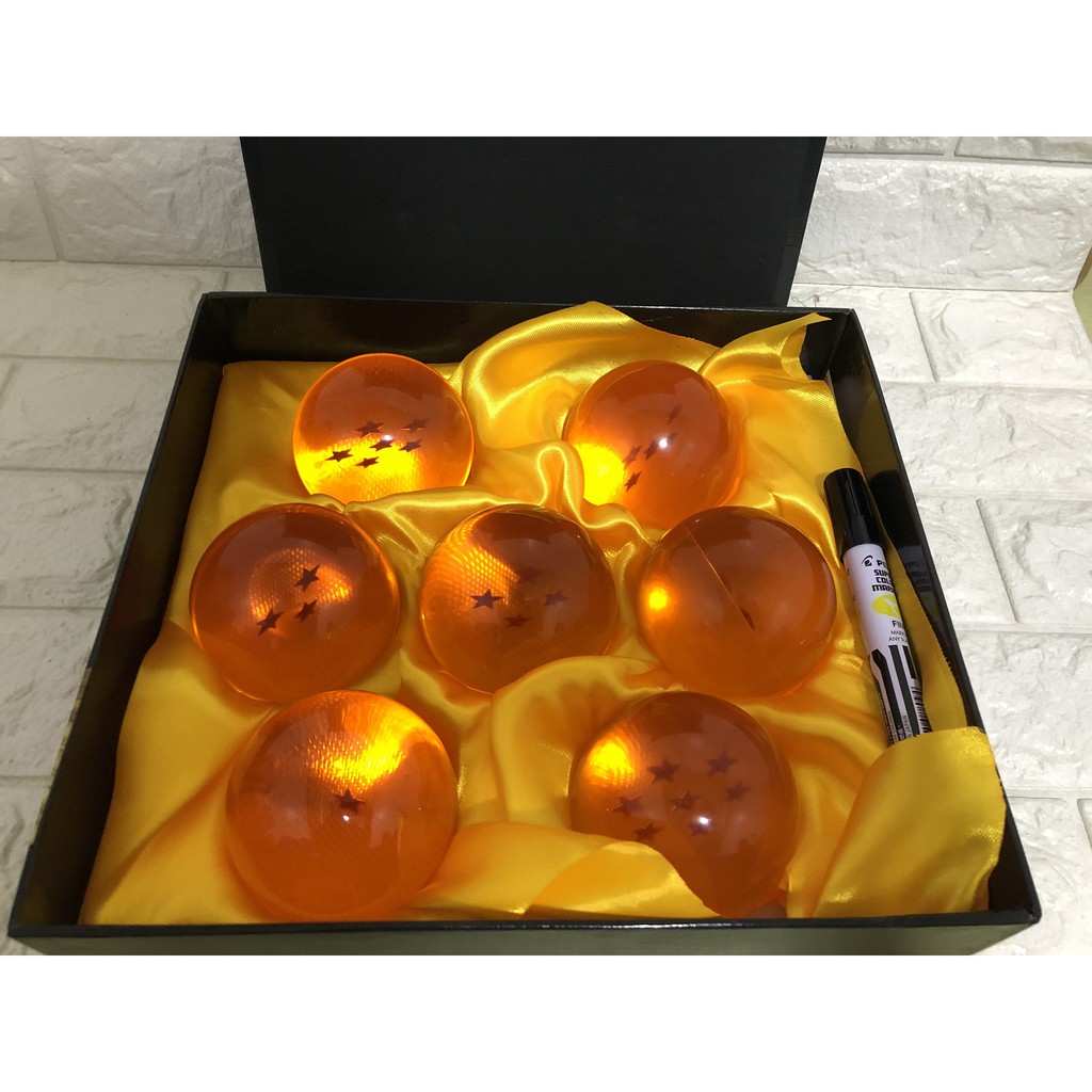7pcs Set Dragon Ball Z DBZ 7.5cm Dragon ball Crystal Ball Big Set of 7 ...