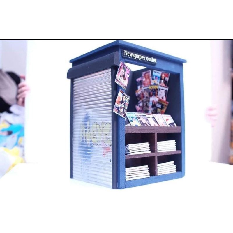 Diorama Newspaper Outlet/Newspaper Box Scale 1:12 | Shopee Philippines