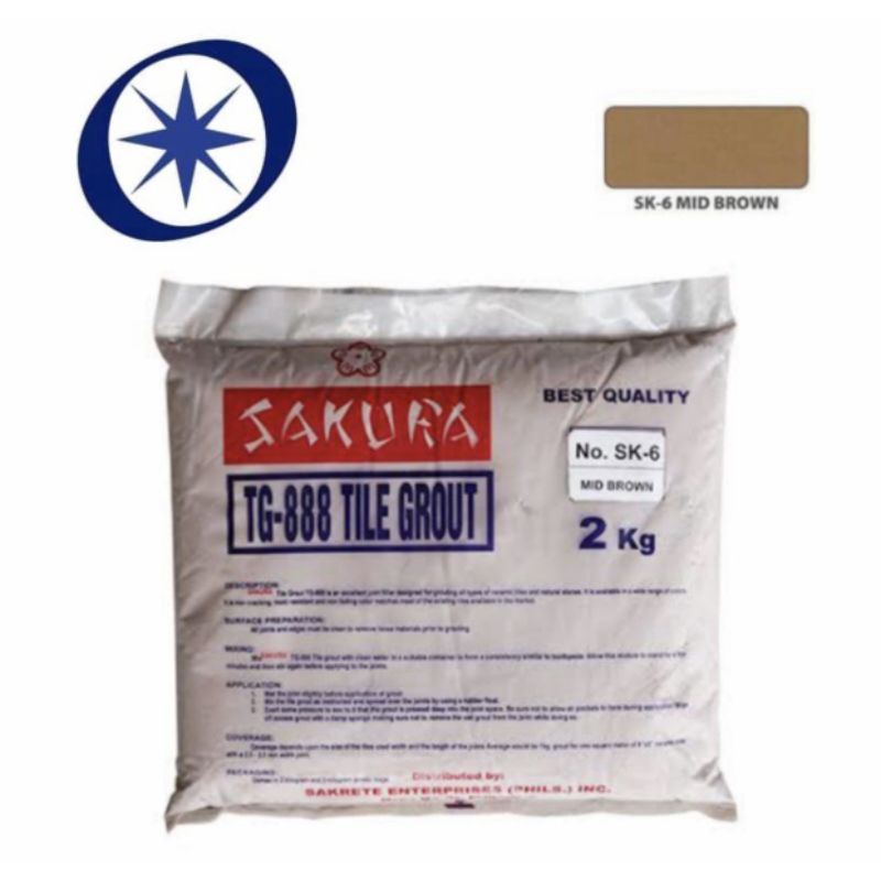 Sakura Tile Grout 2kg. Many colors available | Shopee Philippines