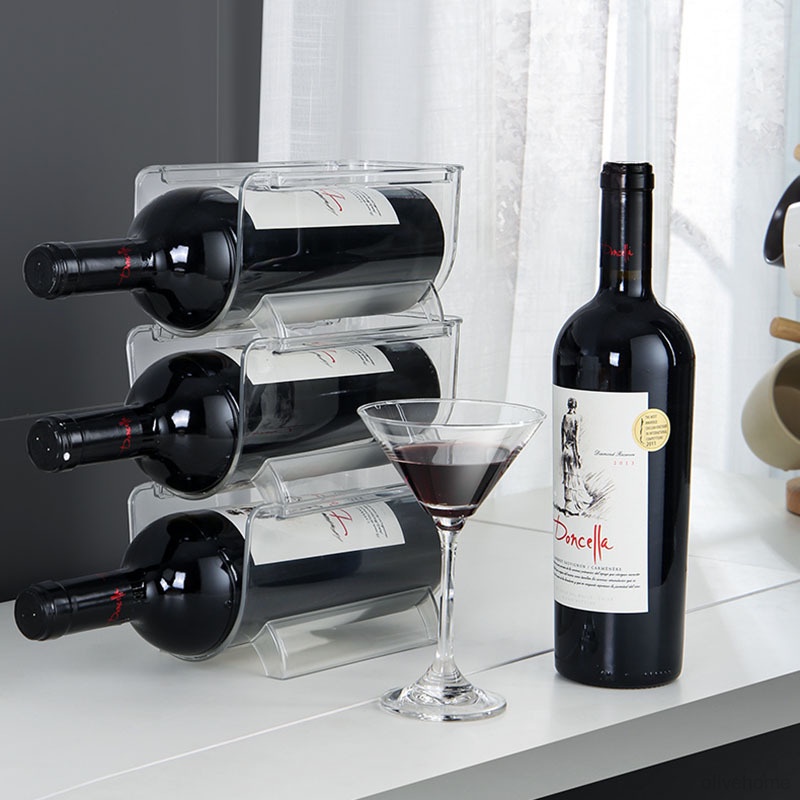 Wine Rack Water Bottle Holder Universal for Pantry Fridge Storage Wine ...