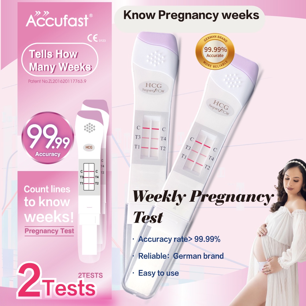 3Pcs ACCUFAST 10Miu One Step Pregnancy Test Kit Midstream Pen For Women ...