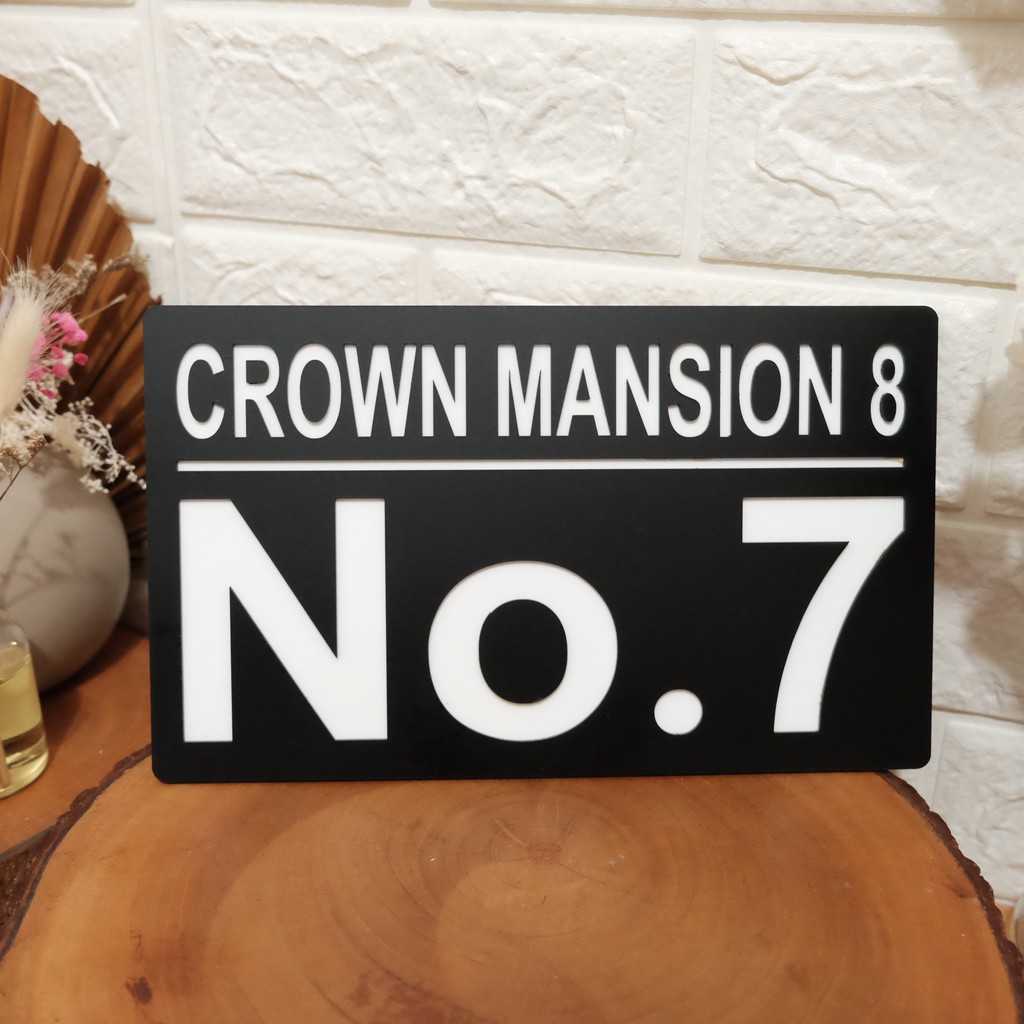 House number | Acrylic Sign Board Address Board | Shopee Philippines