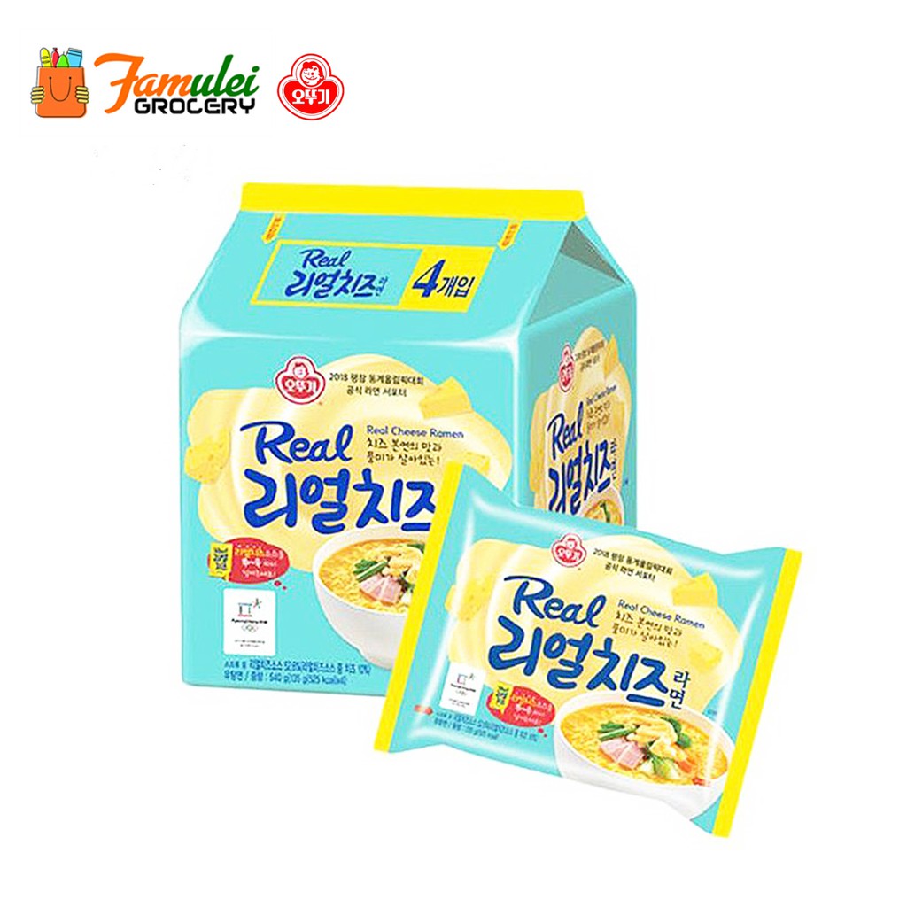 Ottogi Real Cheese Ramen 135g x 4 packs | Shopee Philippines