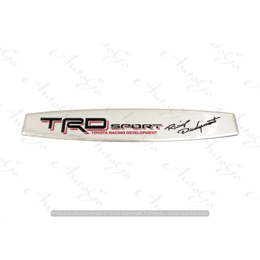 TRD Sports Sticker Emblem (Silver) | Shopee Philippines
