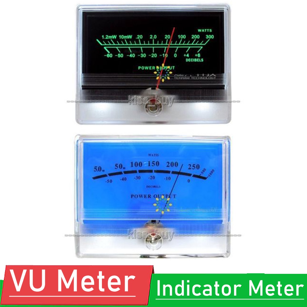 VU Meter Panel DB Level Header Audio Power Amplifier Indicator Meter ...