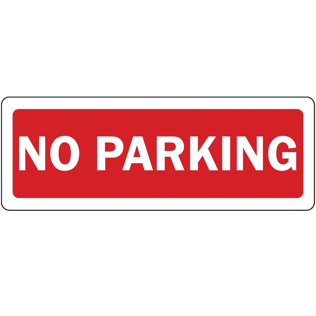 No Parking - Red - Laminated Signage - 4 x 11 inches | Shopee Philippines
