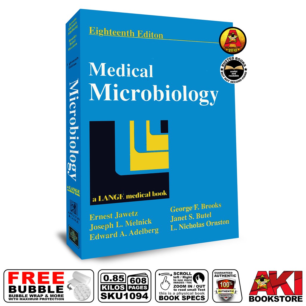 AUTHENTIC Medical Microbiology © 1987 Eighteenth Edition Ernest Jawetz ...