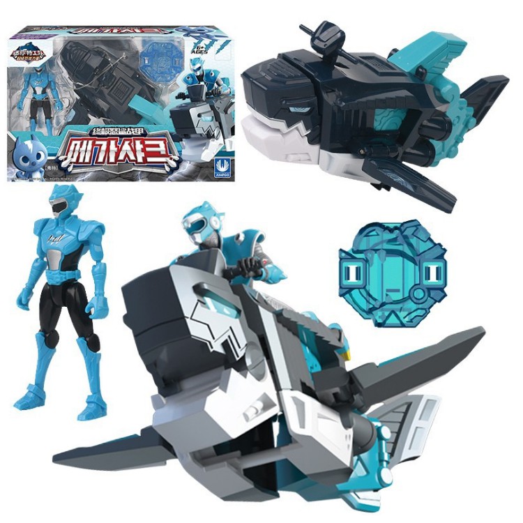 Miniforce Dinosaur Megalodon Shark & Superman Volt Children'S Toys ...