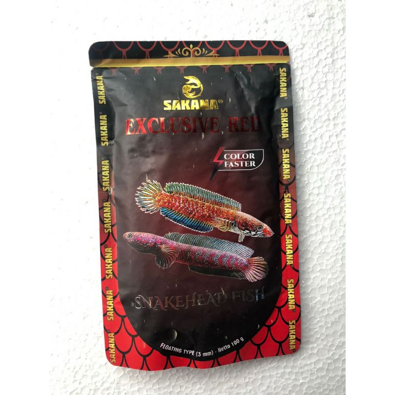 Sakana Exclusive Red Snakehead Fish 3mm 100gr Floating Type | Shopee ...