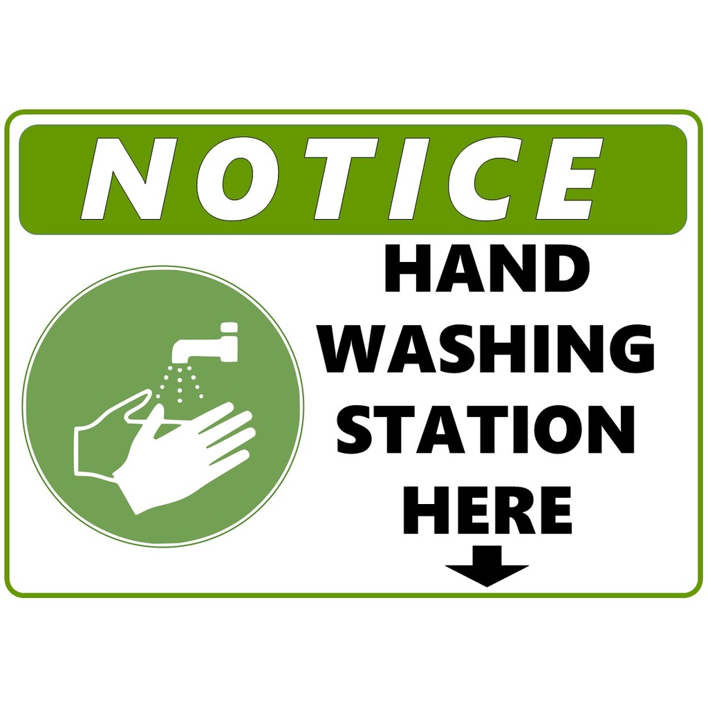 LAMINATED SIGNAGE FOR PROPER HANDWASH AND SANITIZE 250mic | Shopee ...