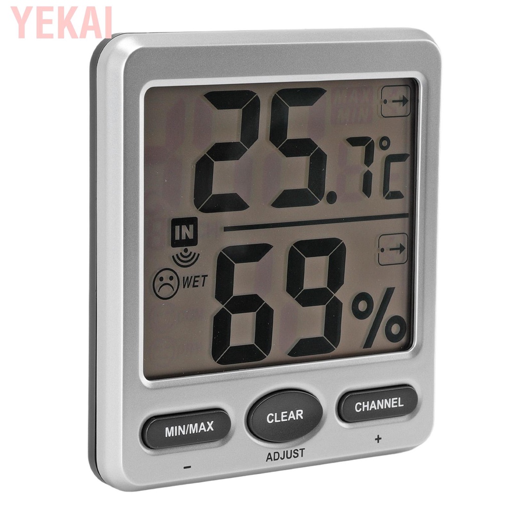 Yekai Room Thermometer Large Screen Comfort Level Indicator 24 Hours ...
