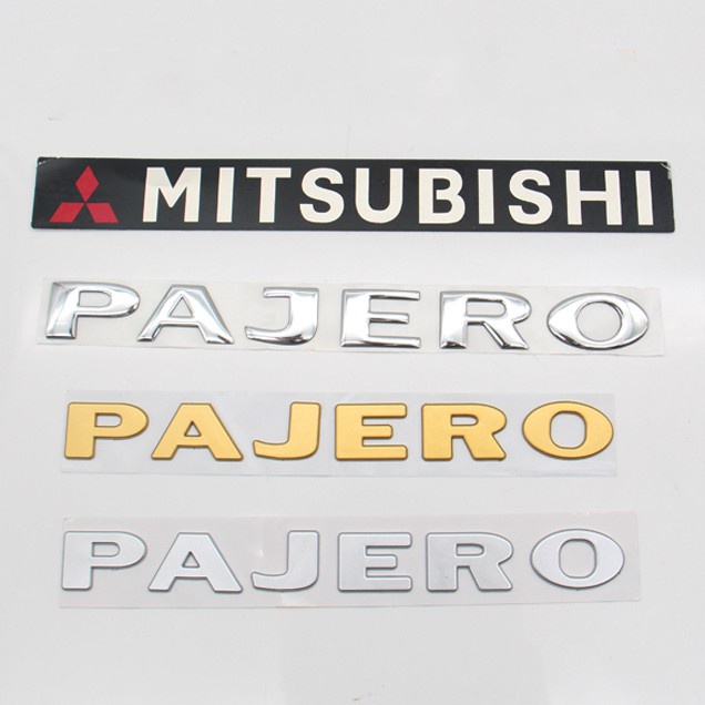 Mitsubishi PAJERO Letter Car Auto Emblem Badge Sticker Decal ...