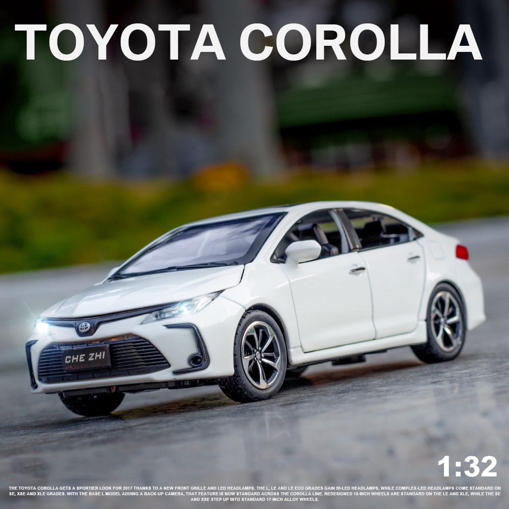 1:32 Toyota Corolla Alloy Car Die Cast Toy Car Model Sound and Light ...