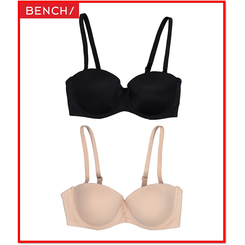 TUR0025BEBK - BENCH/ 2-in-1 Strapless Bra - Black/Beige | Shopee ...