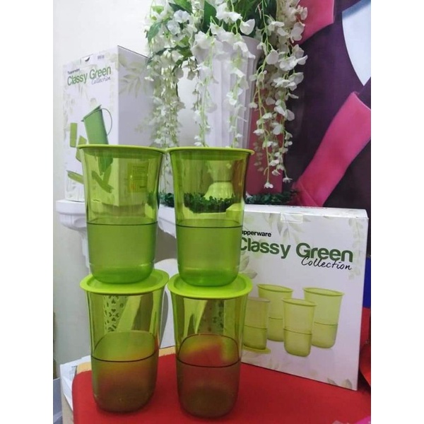 Tupperware Classy Green Collection Radiance Glass (Original) | Shopee ...