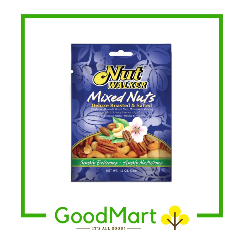 Nutwalker Deluxe Roasted & Salted Mixed Nuts 30g | Shopee Philippines