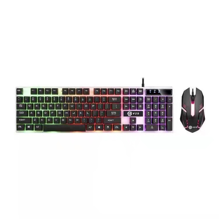 V2S KM500 Gaming Wireless Keyboard and mouse USB Mechanical Feel ...