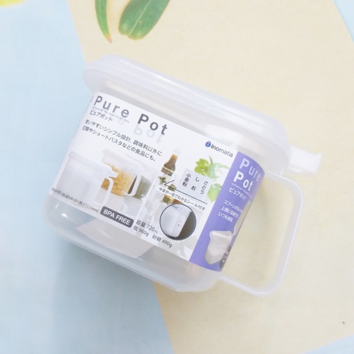 Spice box set with inomata spoon 720ml domestically made in Japan ...