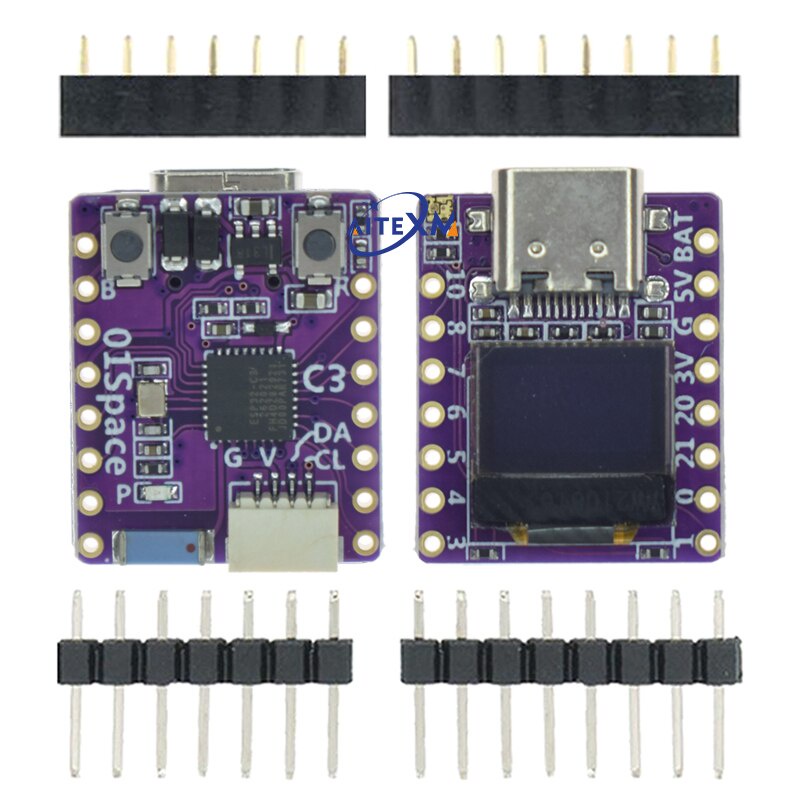 ESP32 C3 / RP2040 Raspberry Pi Pico Development board with 0.42 inch ...