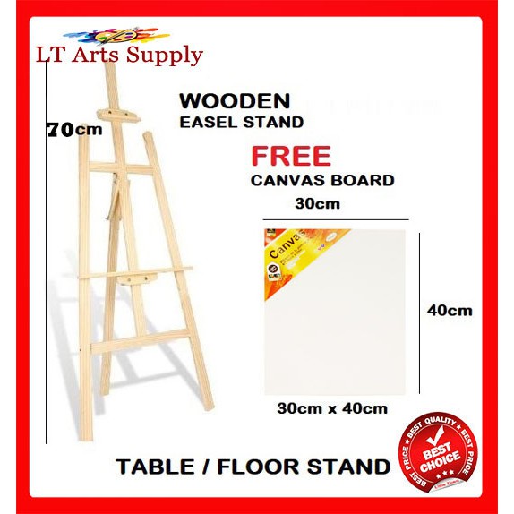 Wooden Easel Stand Table Standing painting poster stand With Free ...