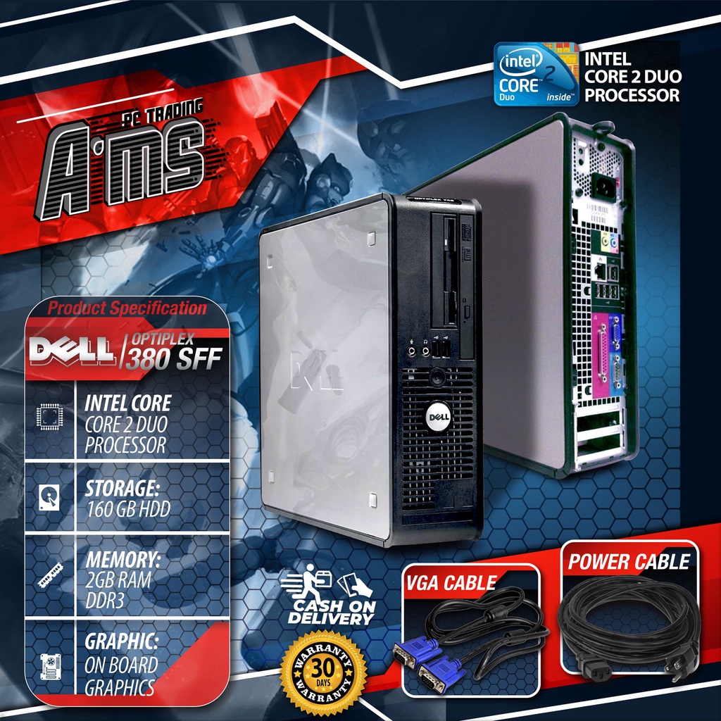 DELL CPU INTEL CORE 2 DUO PROCESSOR 2GB RAM 160GB HDD assorted CPU ...