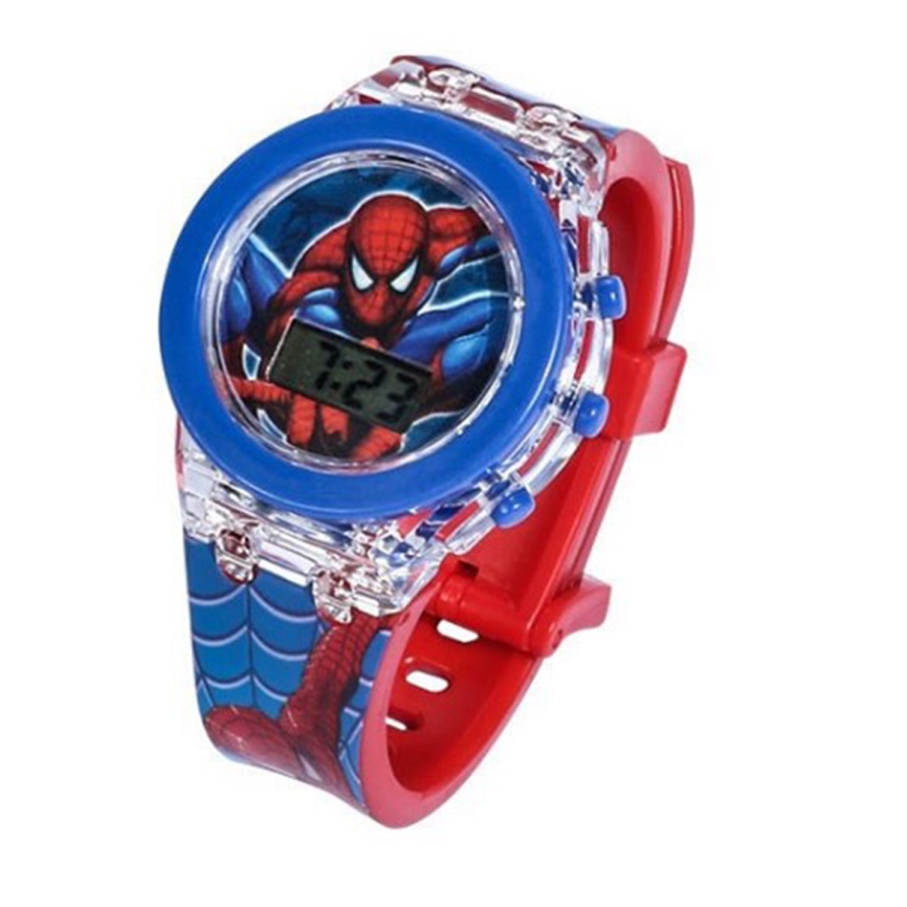 SPIDER MAN WATCH CHILDREN KIDS BOYS SPIDER MAN SPORT SILICON Digital ...