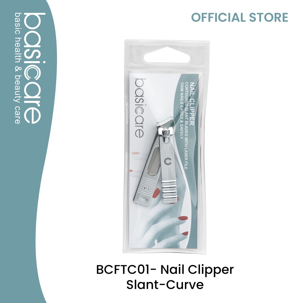Basicare Nail Clipper Slant Curve BCFTC01 | Shopee Philippines
