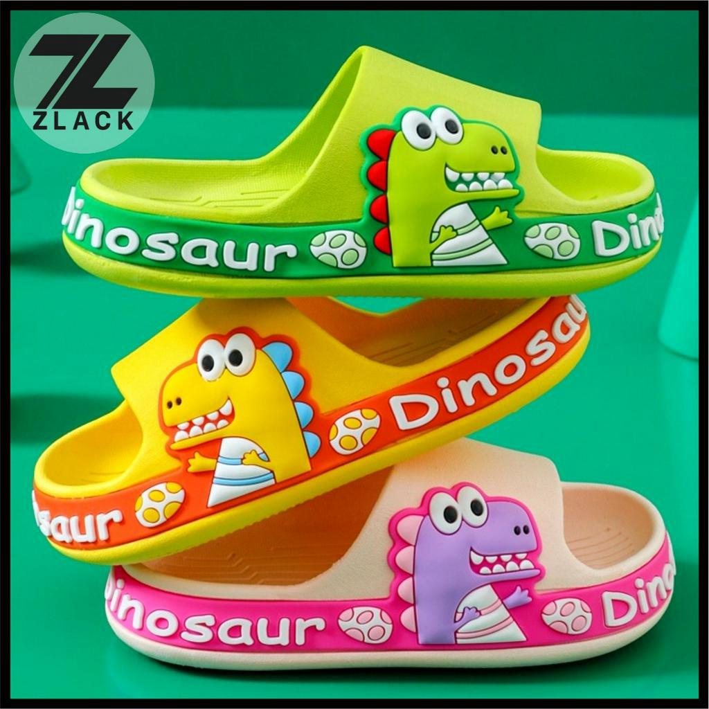 【𝐙𝐋𝐀𝐂𝐊】Closs Cute Dinosaur Cartoon Design Non-Slip safety Yeezy Slides ...