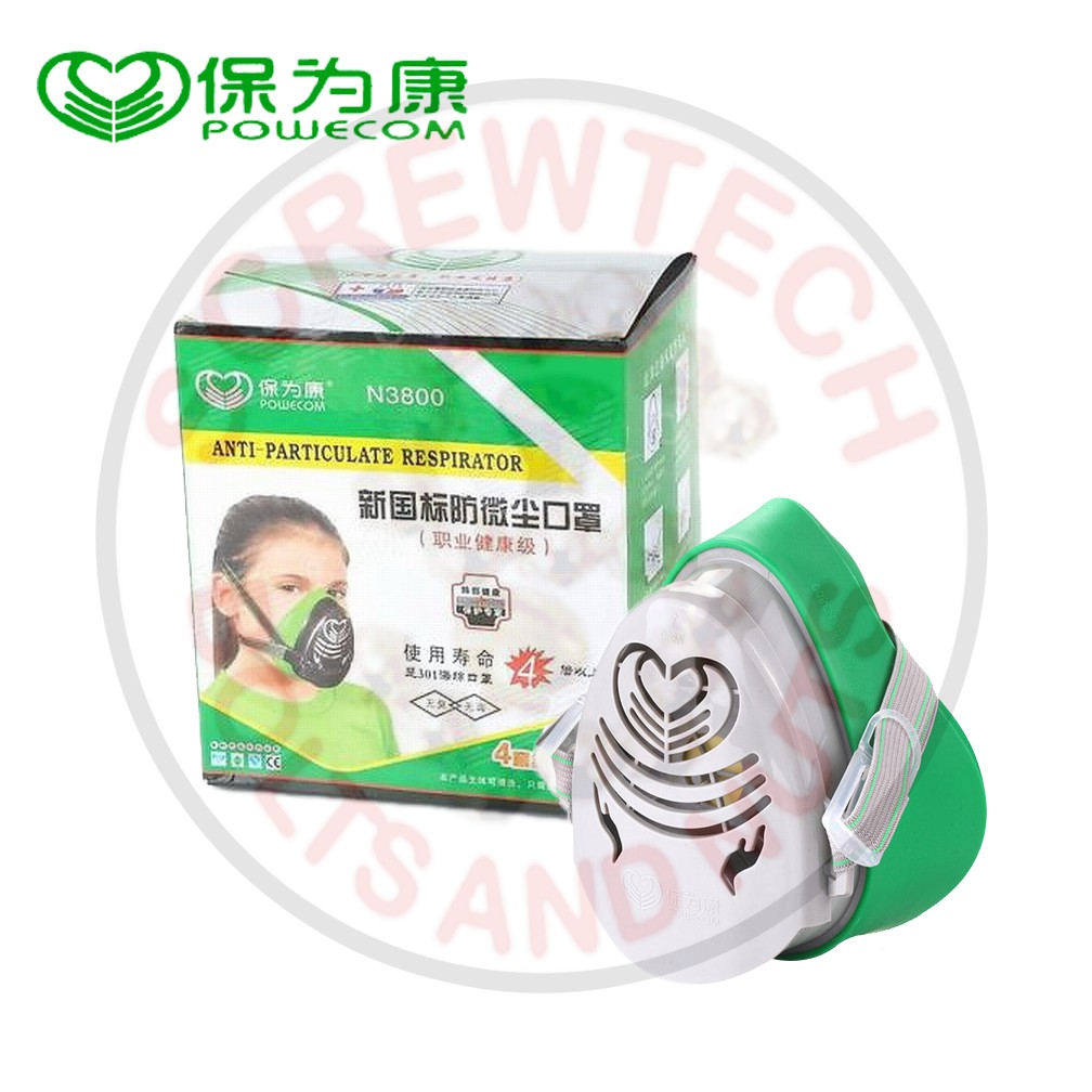 POWECOM Dust Mask N3800 anti particulate respirator | Shopee Philippines