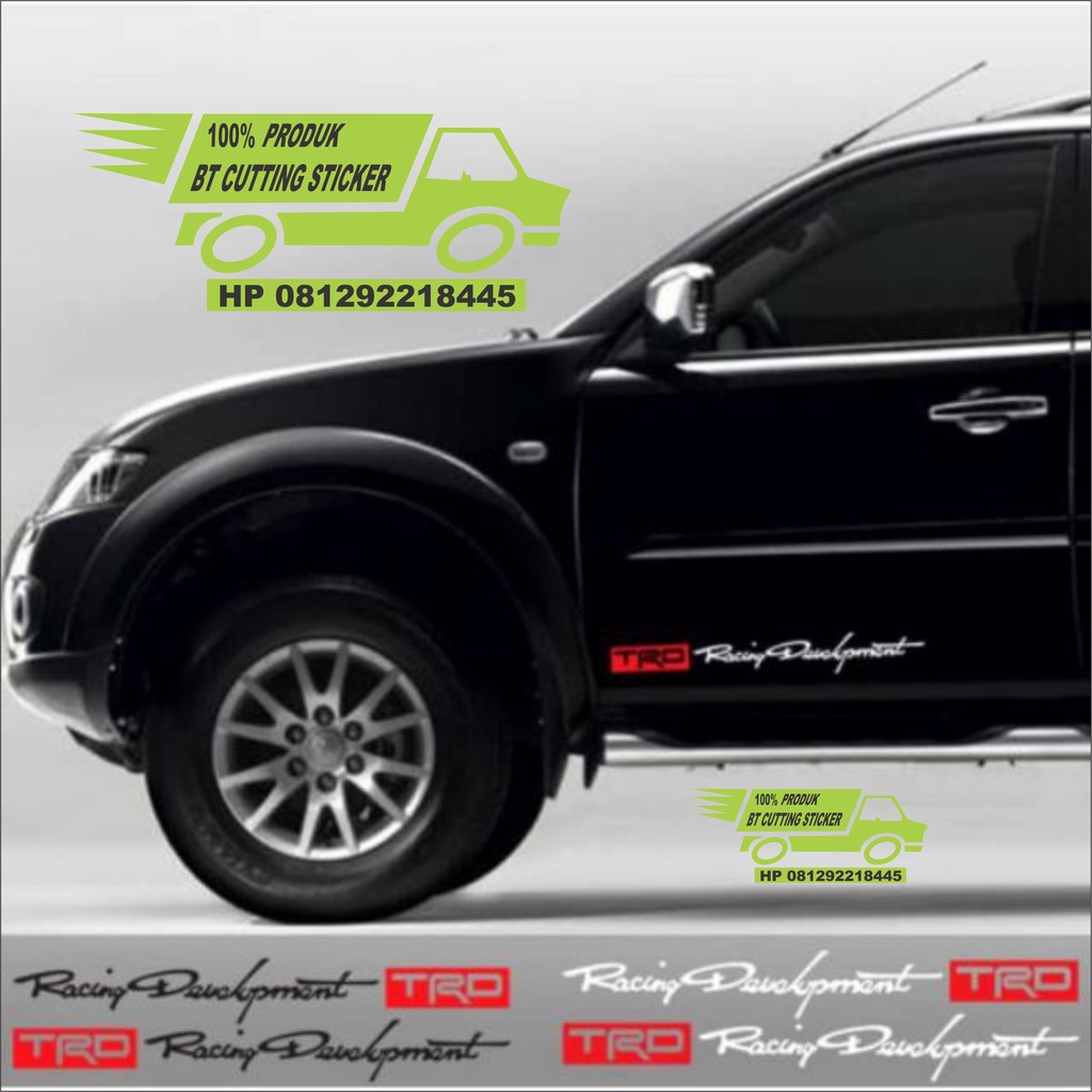Car Sticker TRD Racing Development Sticker cutting Car toyota fortuner ...