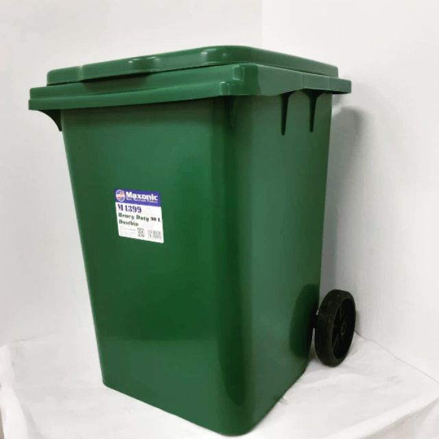 Maxonic 90Lit Recycle Bin With Wheel / Tong Sampah | Shopee Philippines